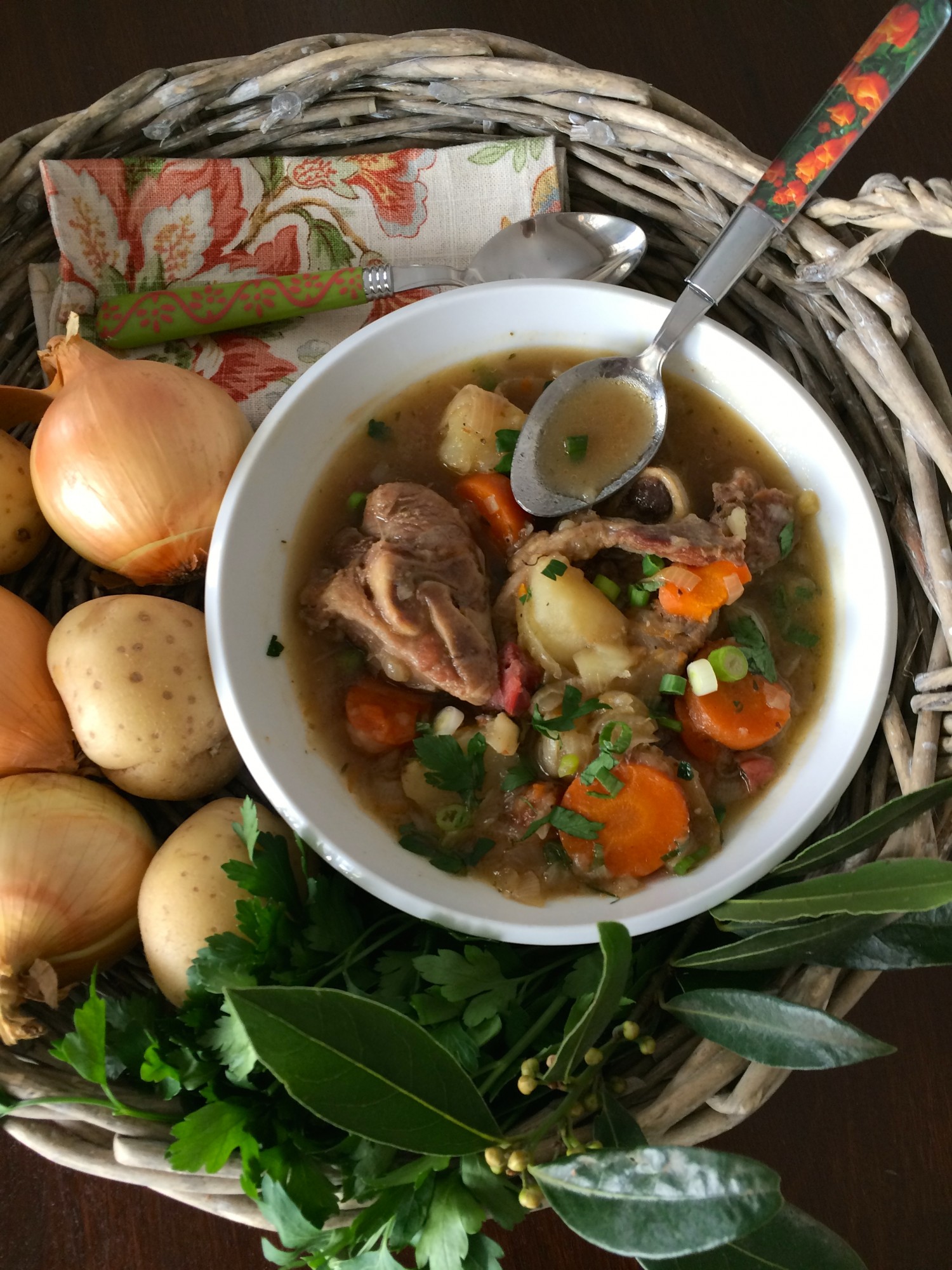 Winter lamb stew
