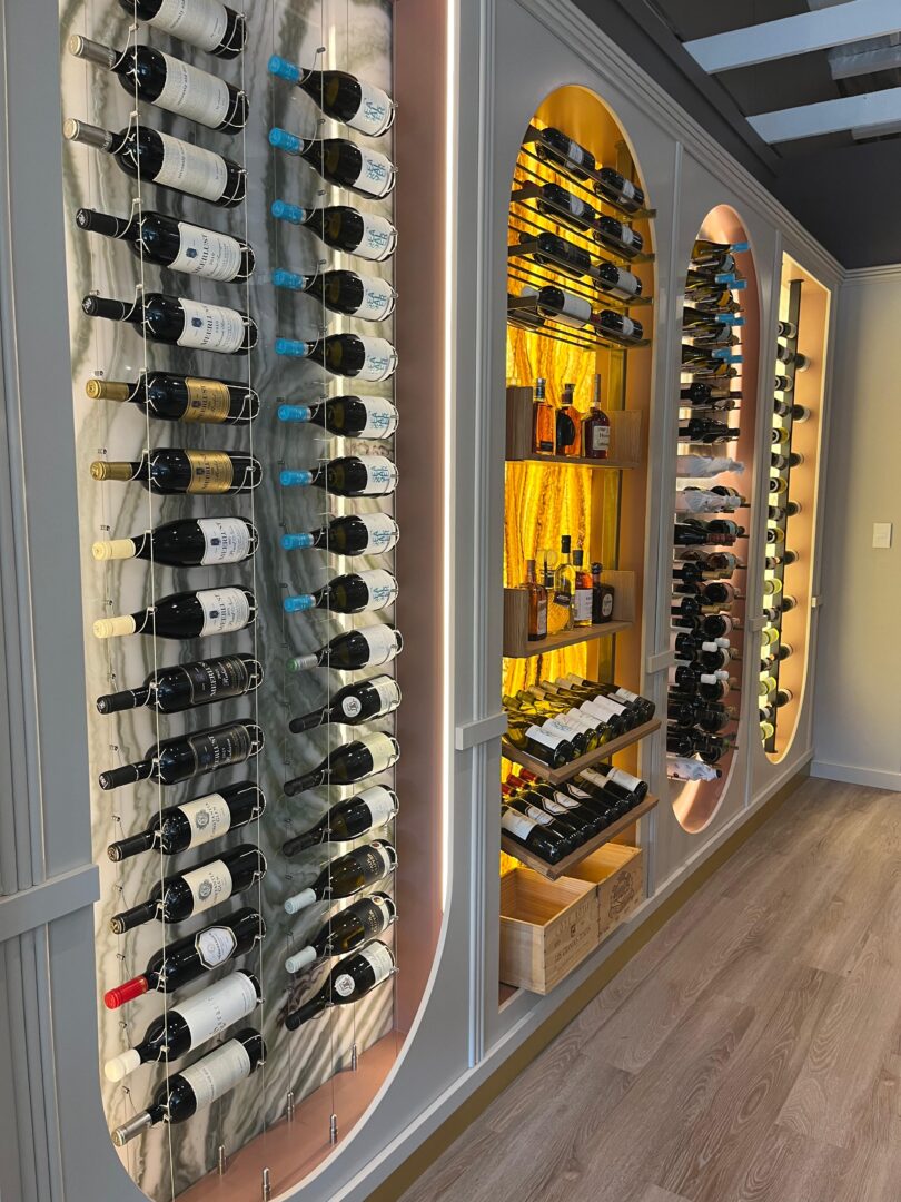 Stylish and functional wine displays for your home